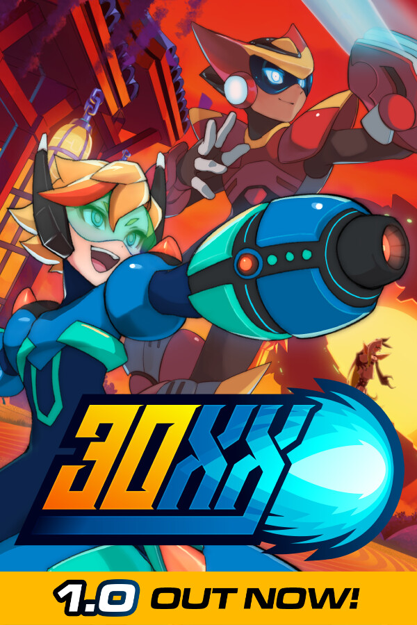 30XX (video game, 2D platformer, run and gun, action roguelike, science fiction, roguelite ...