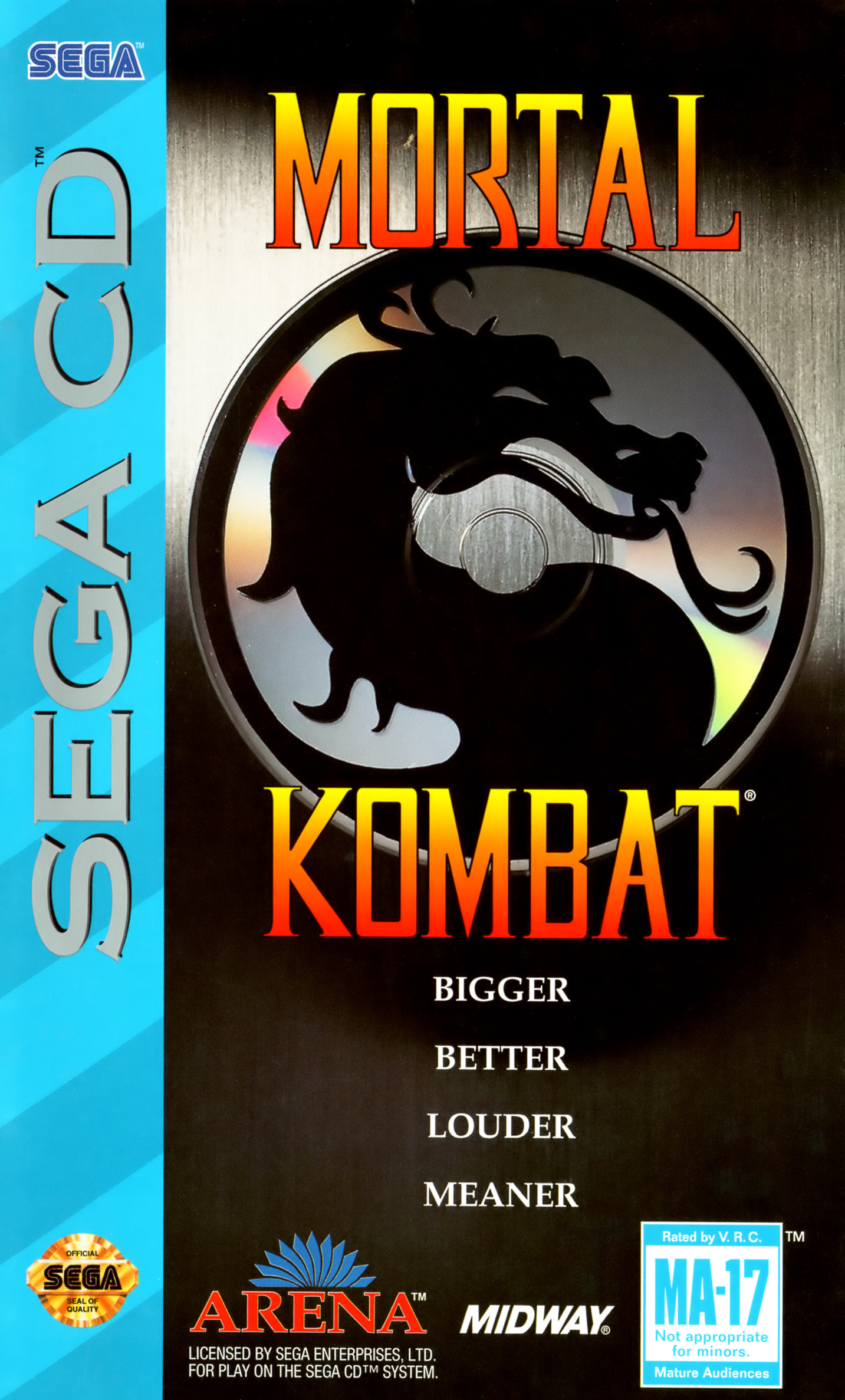 Mortal Kombat (video game, Sega CD/Mega CD, 1994) reviews & ratings - Glitchwave video games ...