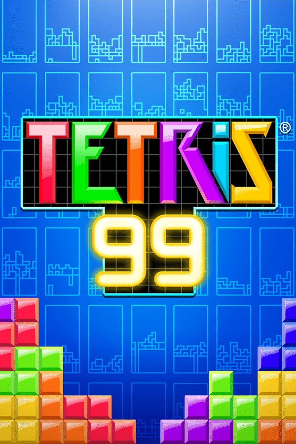 Tetris 99 video game falling block puzzle side view real time battle royale reviews ratings Glitchwave