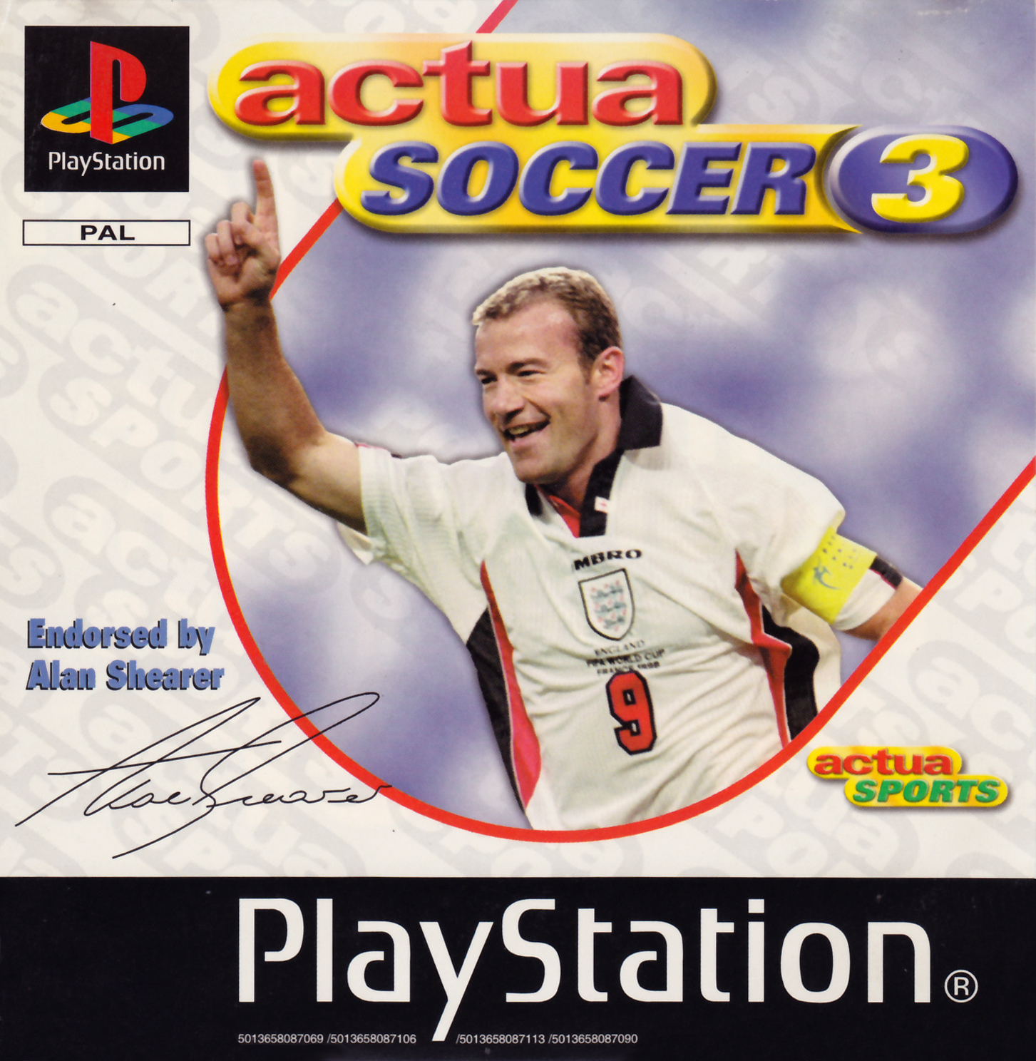 Actua Soccer 3 video game PS1 1998 reviews ratings Glitchwave video games database