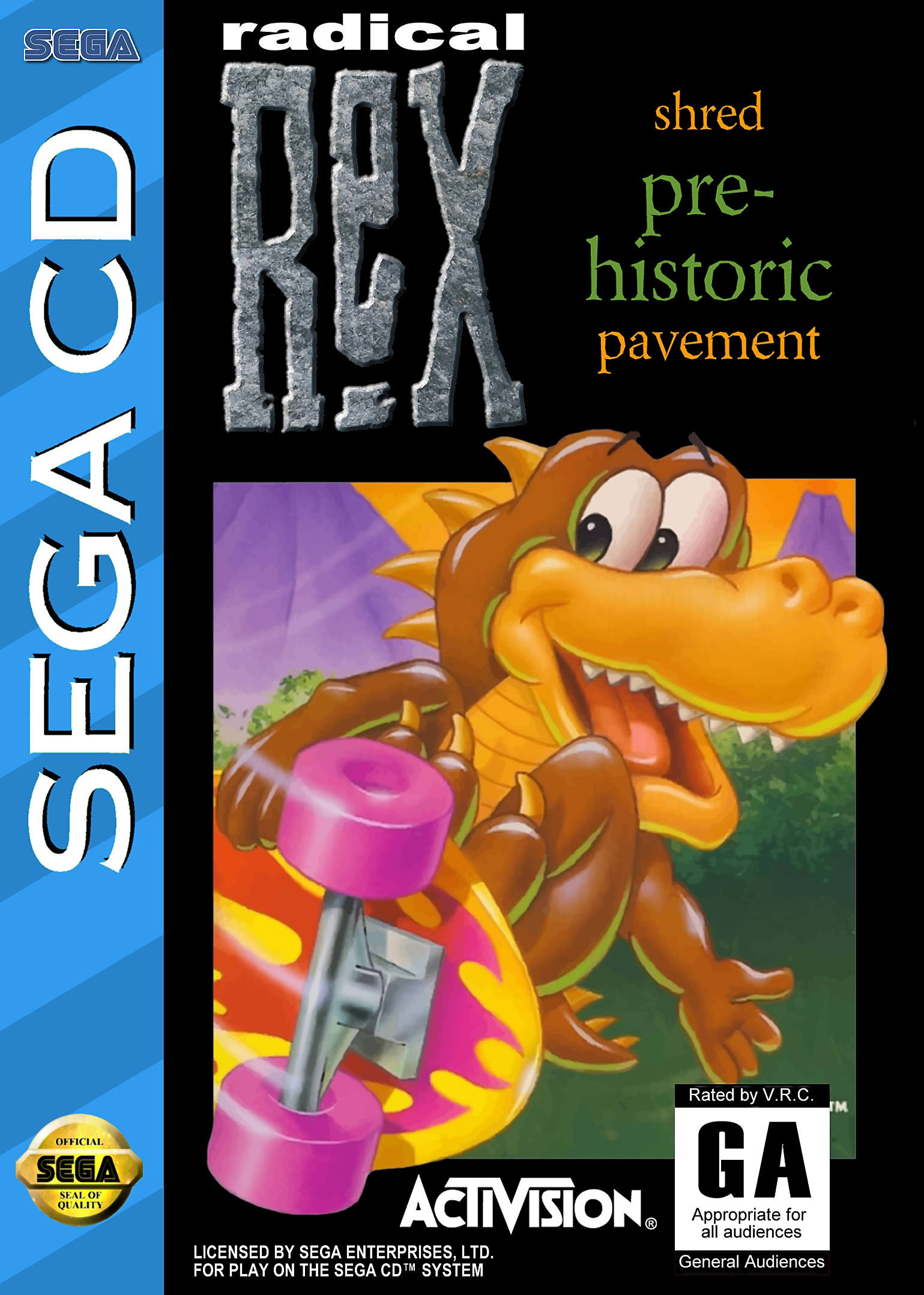 Radical Rex (video game, Sega CD/Mega CD, 1994) reviews & ratings - Glitchwave video games database