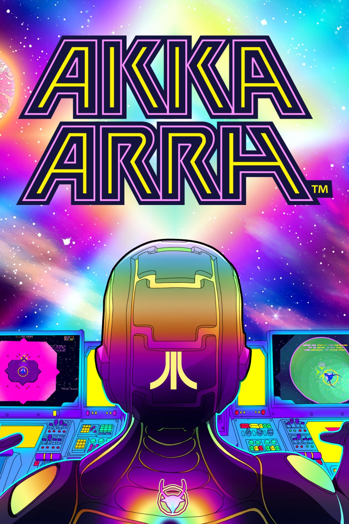 Akka Arrh (video game, shoot 'em up, fixed shooter, arcade, top-down ...