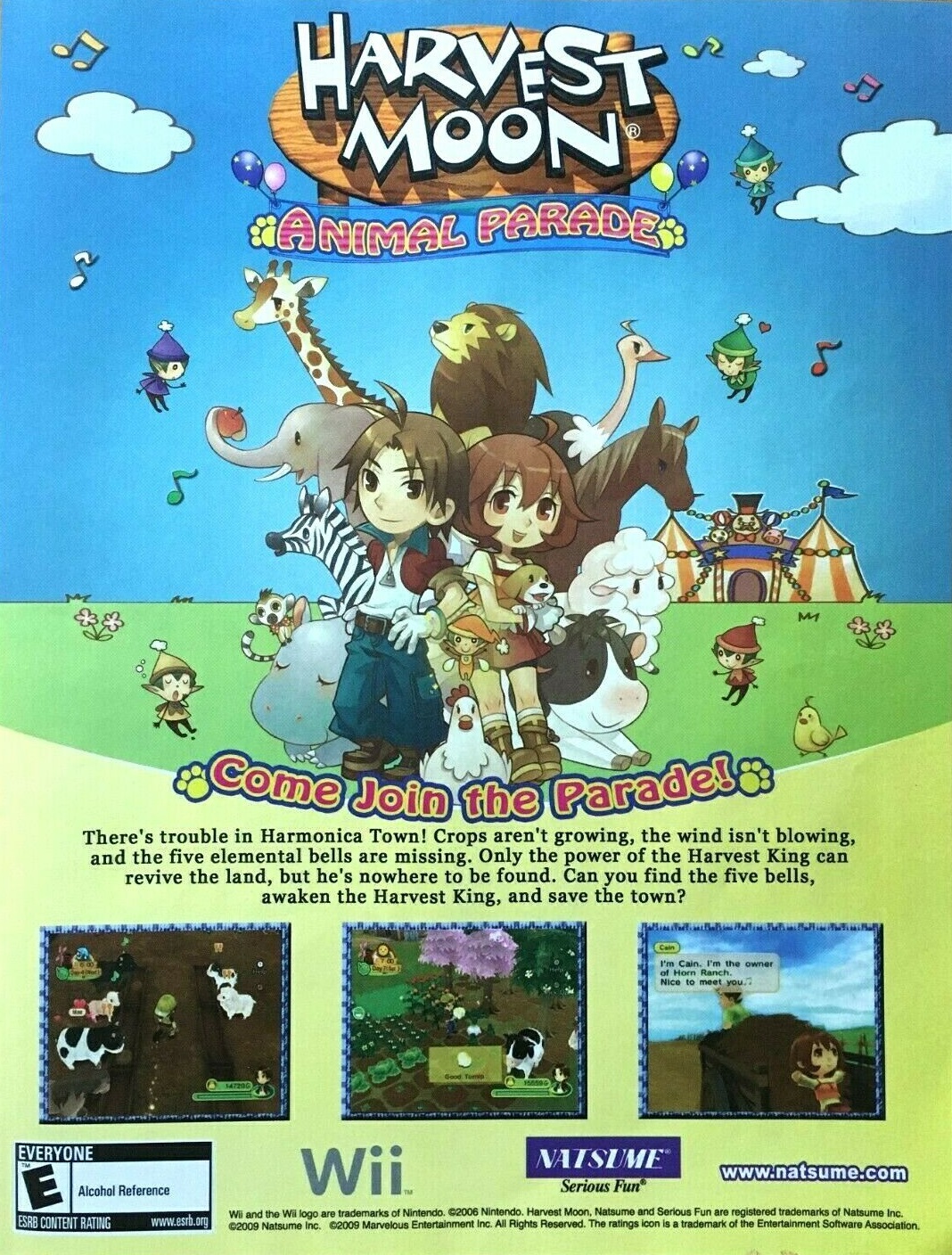 Harvest Moon: Animal Parade (video game, farm life sim, social ...
