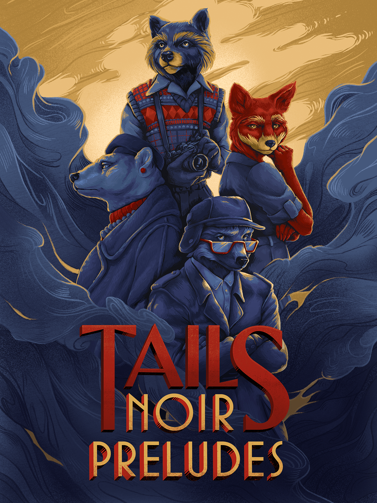 Tails Noir Preludes (video game, noir, narrative adventure, furry ...