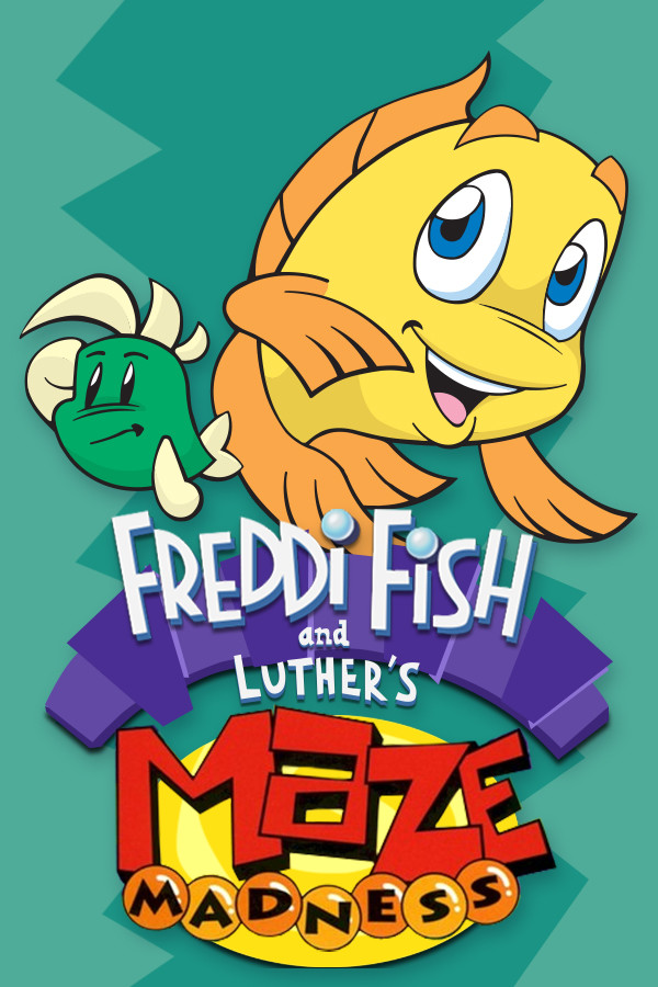 Freddi Fish and Luther's Maze Madness (video game, maze, aquatic ...