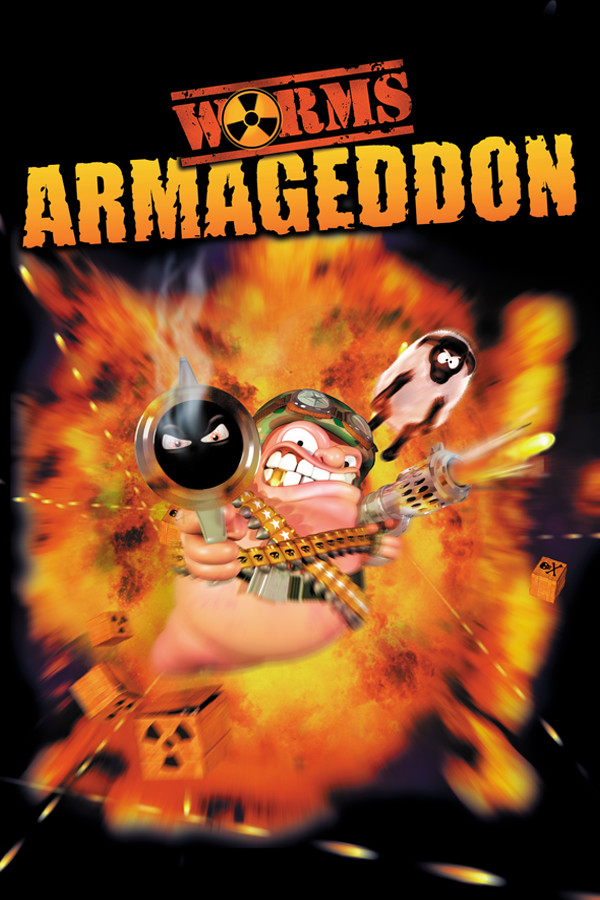 Worms Armageddon (video game, artillery, turn-based tactics, comedy, bug, destruction, side view ...