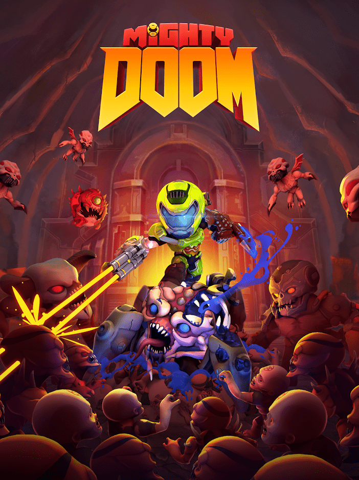 Mighty Doom (video game, science fiction, action roguelike, parody ...