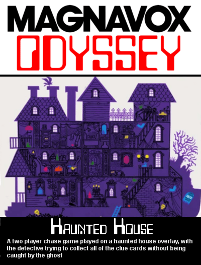 Haunted House (video game, horror, detective, side view, fixed screen ...