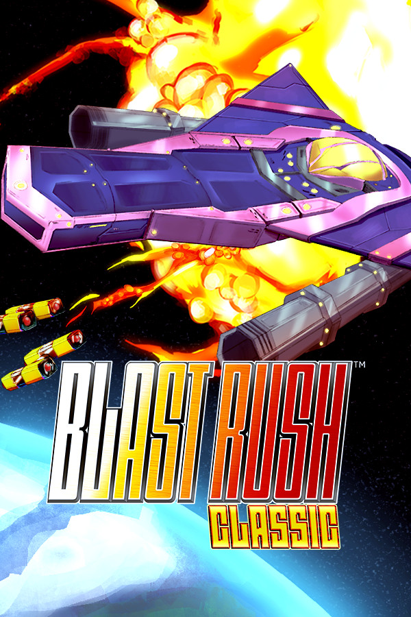 Blast Rush (video game, bullet hell, scrolling shooter, top-down ...