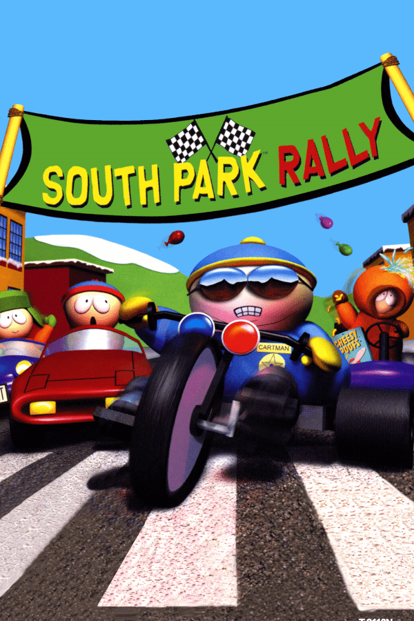 South Park Rally (video game, kart racing, comedy, third-person, low ...