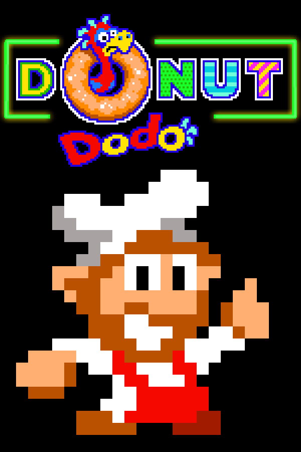 Donut Dodo (video game, arcade, 2D platformer, single-screen platformer ...