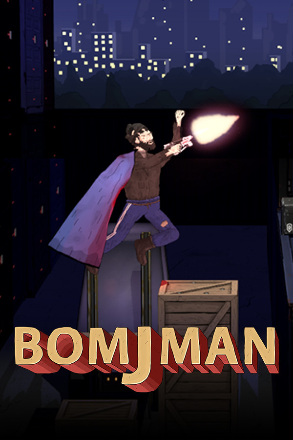 BOMJMAN (video game, run and gun, black comedy, satire, belt scroller ...