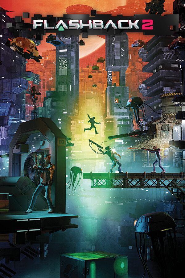Flashback 2 (video game, cinematic platformer, cyberpunk, alien ...