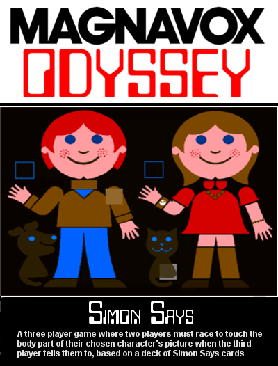 Simon Says (video game, traditional game, fixed screen, discrete logic ...
