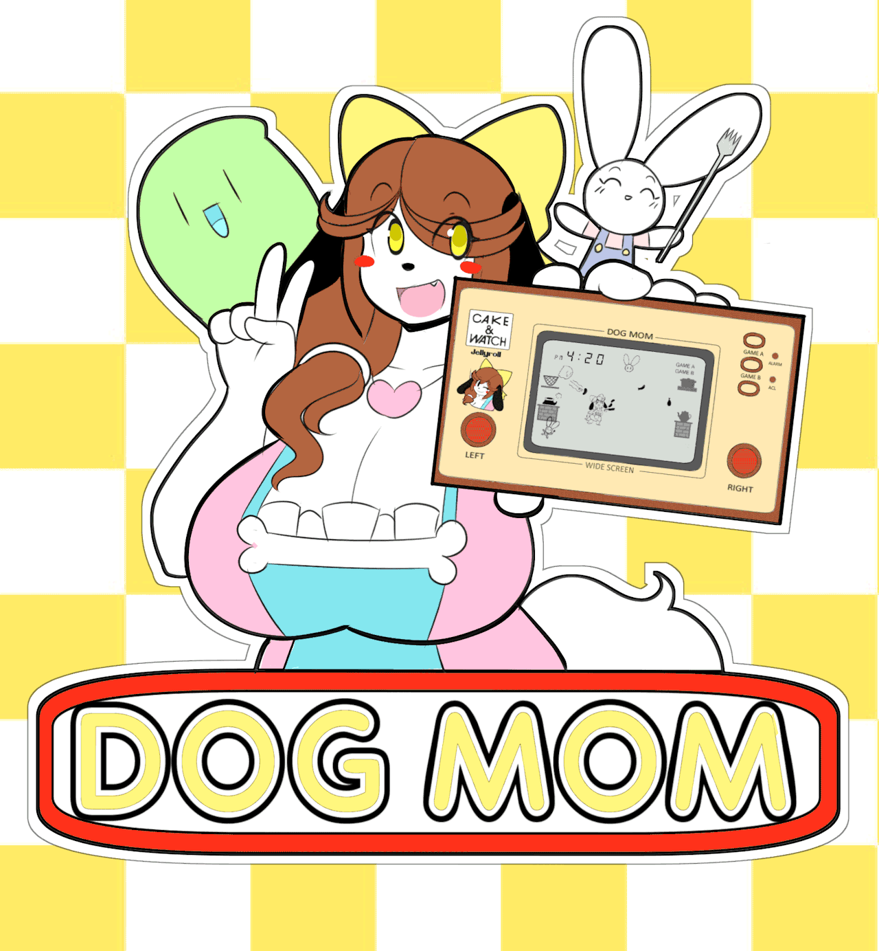 Dog Mom (video game, action, dodging & catching, furry, dogs, anime art ...