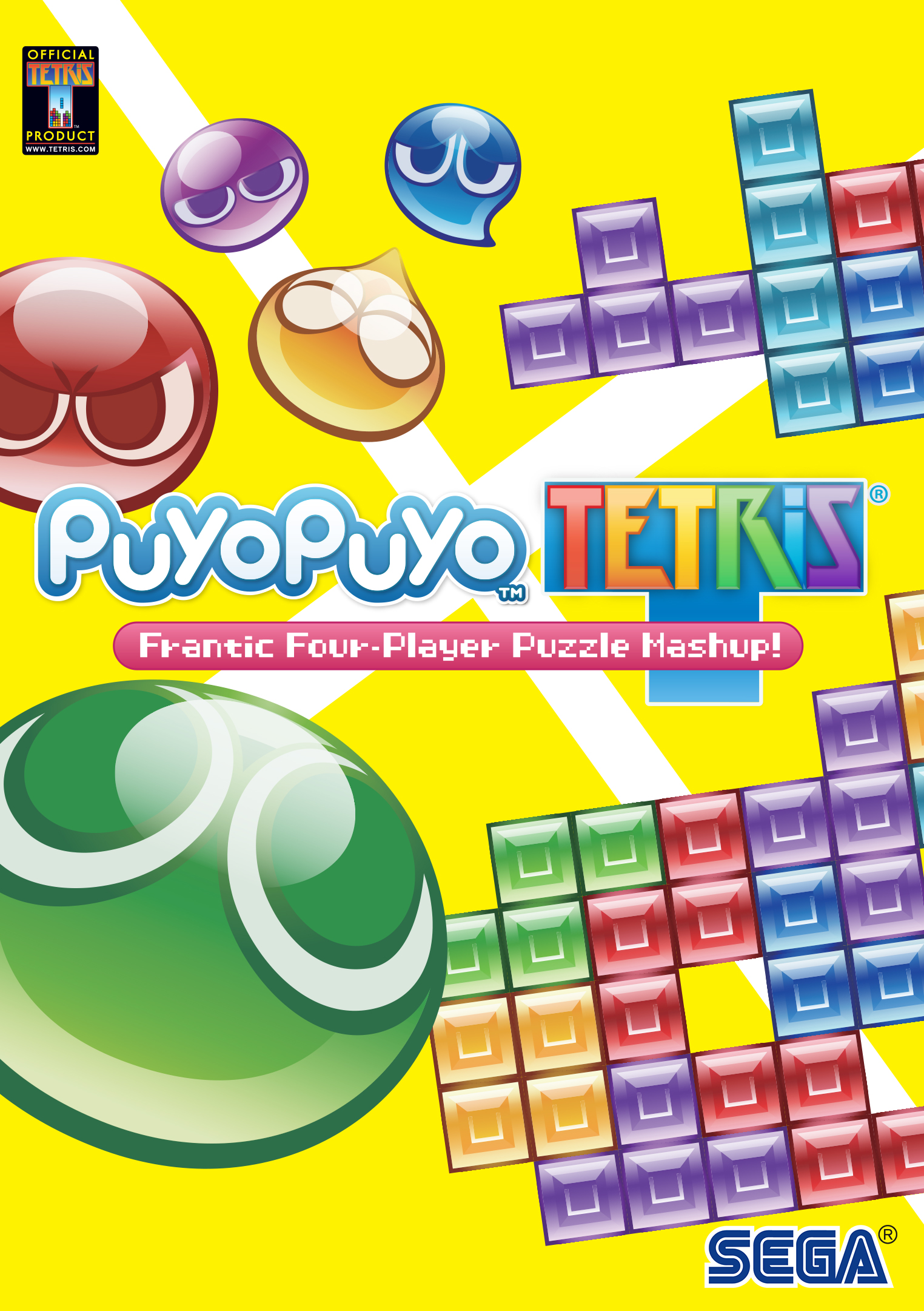 Puyo Puyo Tetris video game falling block puzzle arcade fixed screen real time high score reviews ratings Glitchwave