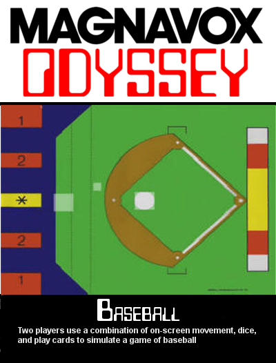 Baseball (video game, baseball, top-down, fixed screen, discrete logic ...