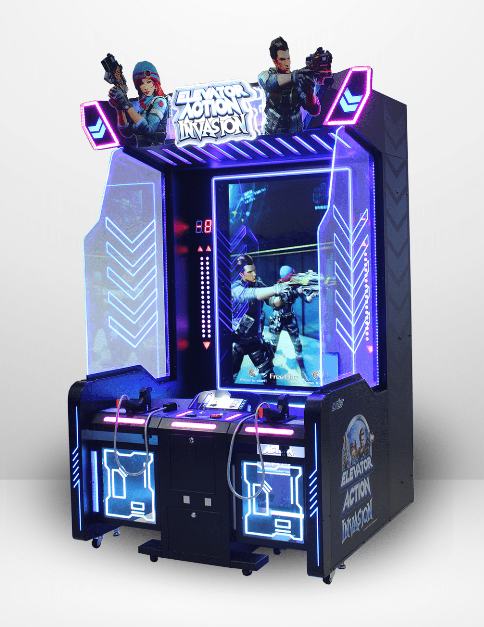 Elevator Action Invasion (video game, light gun shooter, rail shooter ...