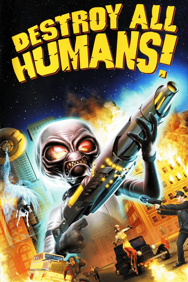 Destroy All Humans! (video game, alien, parody, third-person shooter ...