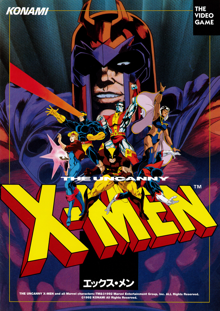 X-Men (video game, superhero, belt scroller, licensed game, real-time ...