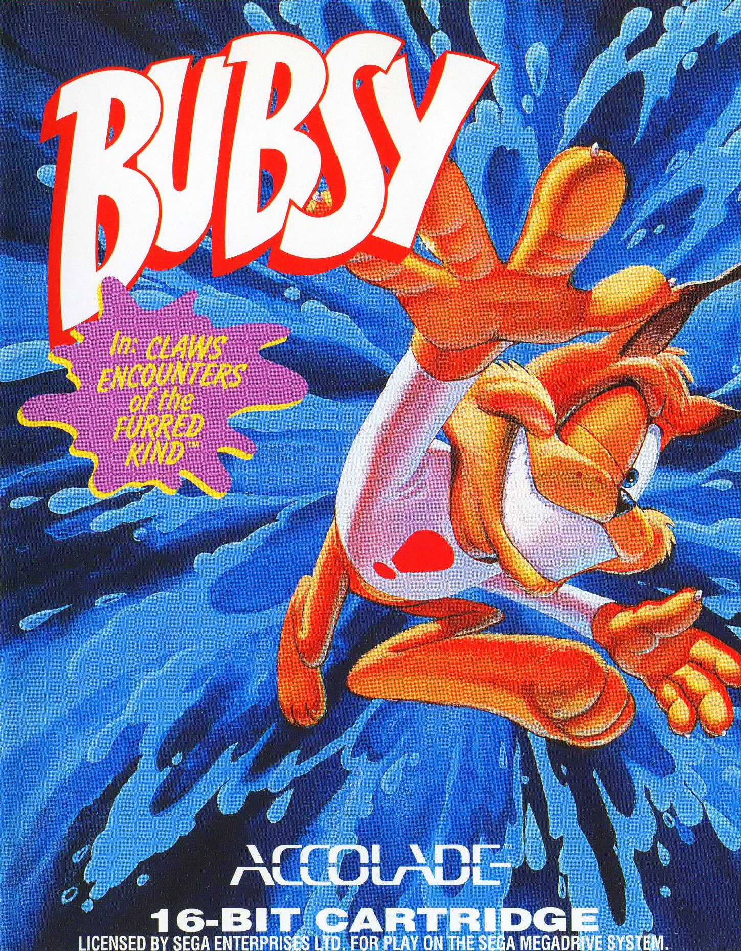 Bubsy in Claws Encounters of the Furred Kind (video game, 2D platformer ...