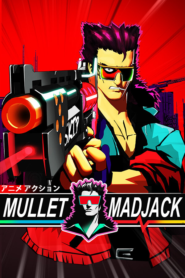 MULLET MADJACK (video game, retro FPS, cyberpunk, action roguelike ...