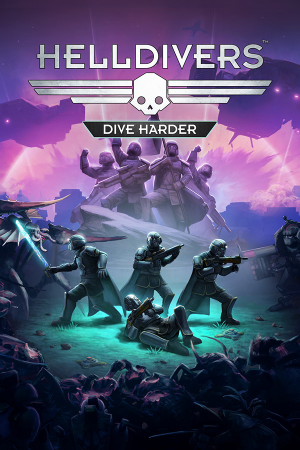Helldivers (video game, twin-stick shooter, alien, horde shooter, bug ...