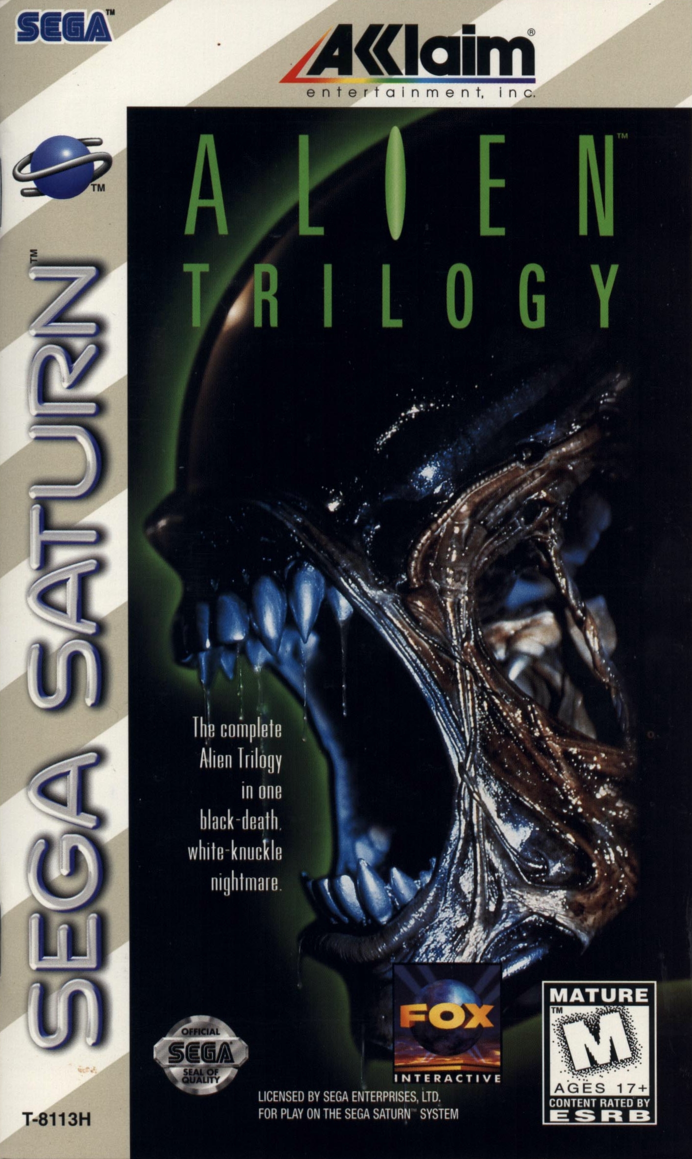 Alien Trilogy (video game, Saturn, 1996) reviews & ratings - Glitchwave ...