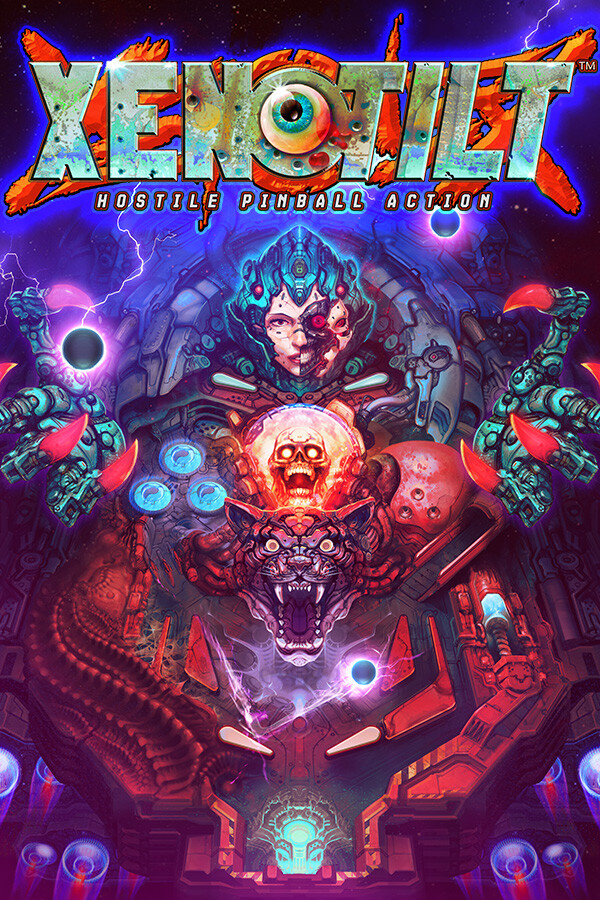 Xenotilt: Hostile Pinball Action (video game, pinball, cyberpunk, alien ...