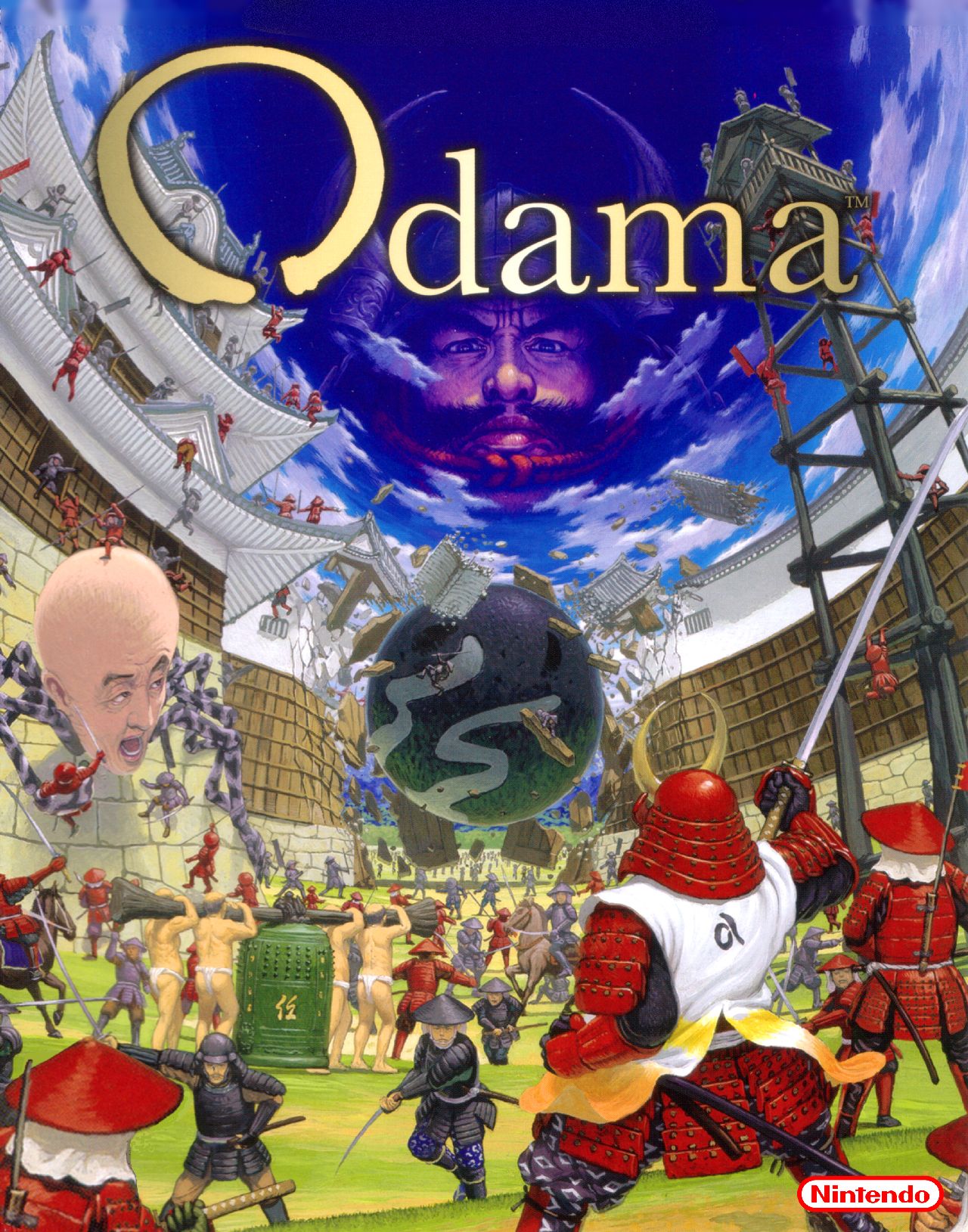 Odama (video game, pinball, real-time tactics, feudal Japan, voice ...
