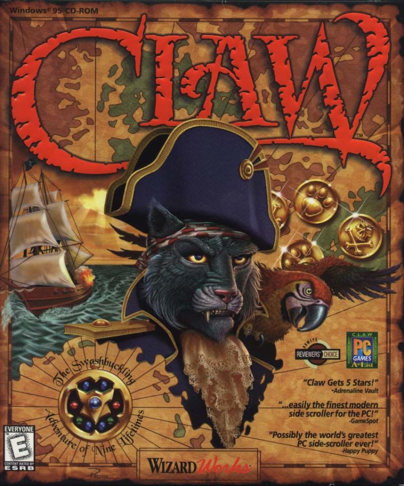 Claw (video game, 2D platformer, pirate, cats, anthro) reviews ...