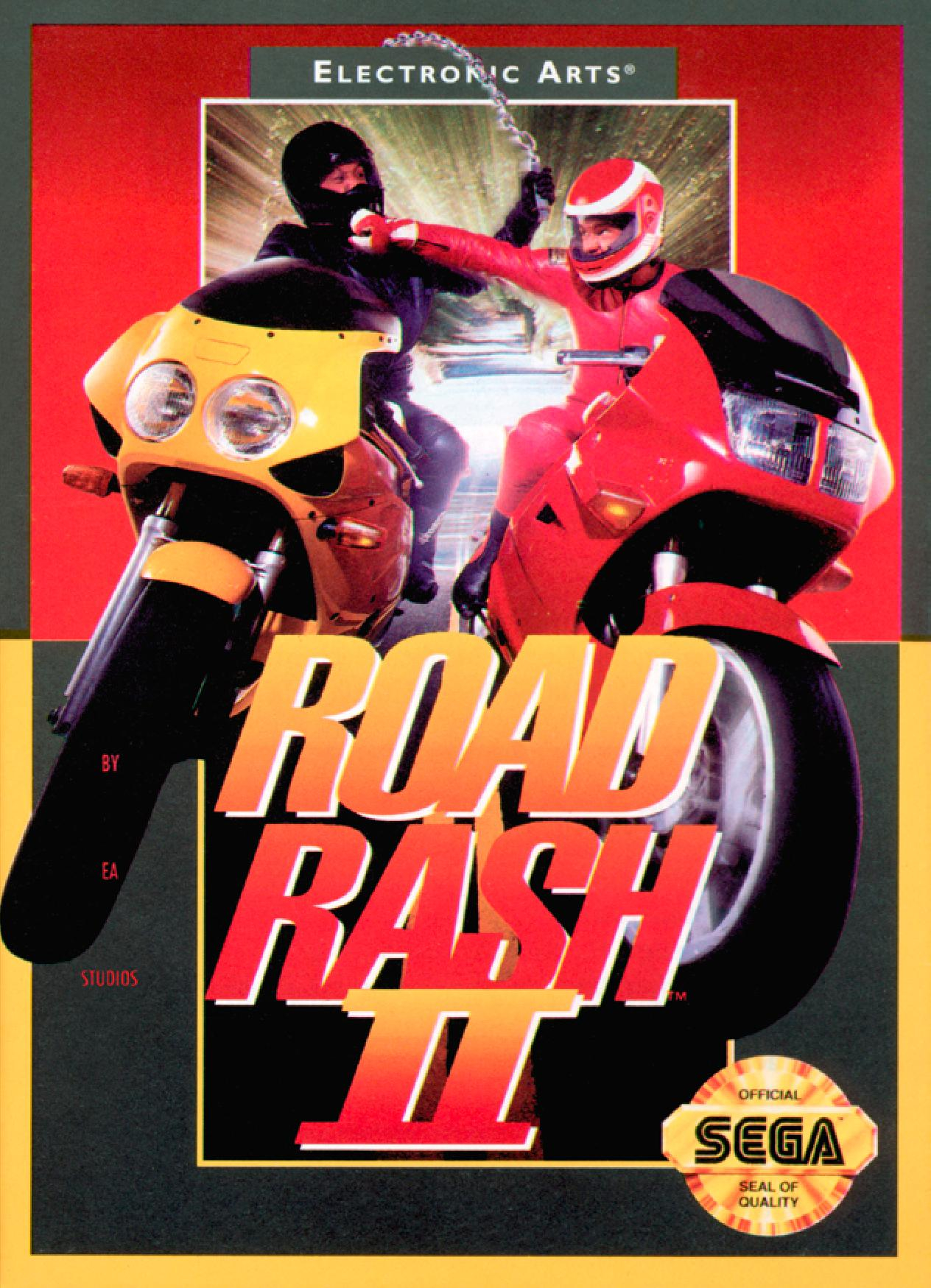 Road Rash II (video game, motorcycle, vehicular combat, arcade racing ...
