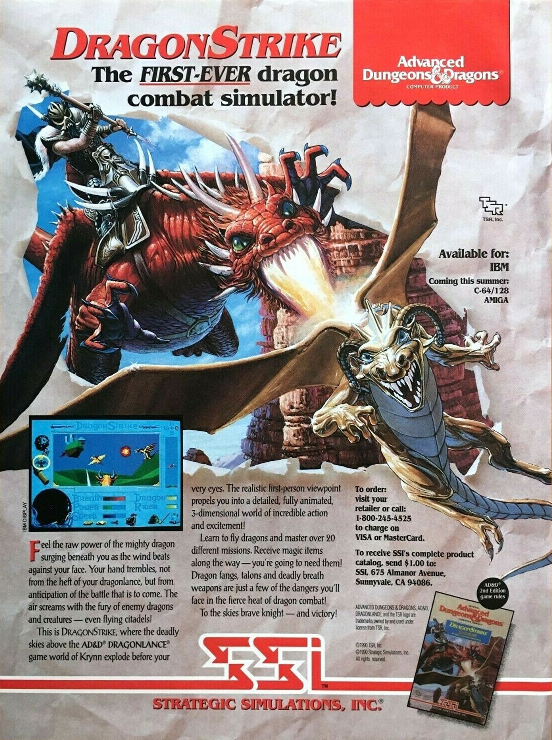 DragonStrike (video game, high fantasy, flight combat, licensed game ...