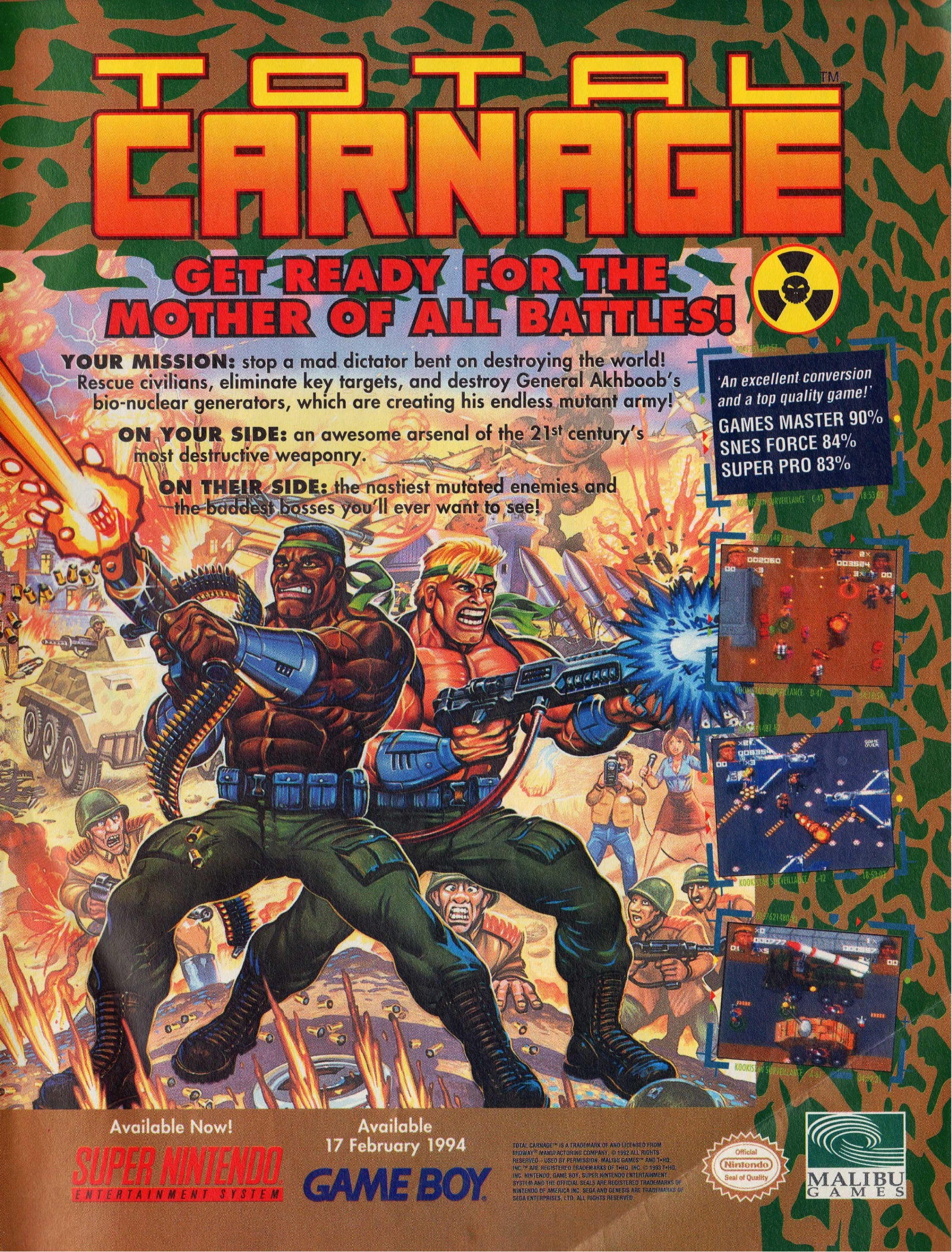 Total Carnage (video game, science fiction, twin-stick shooter) reviews ...