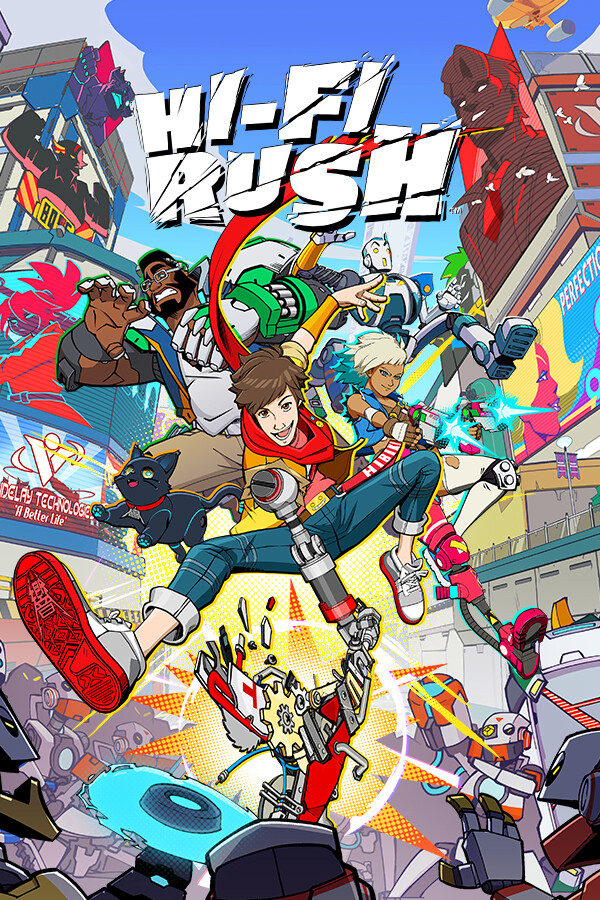 Hi-Fi Rush (video game, 3D platformer, stylish action, music, robot ...
