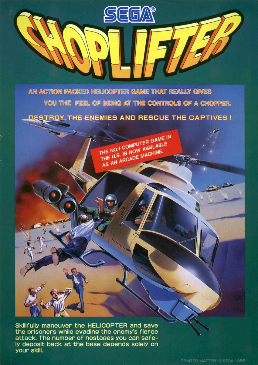 Choplifter! (video game, Arcade, 1985) reviews & ratings - Glitchwave ...