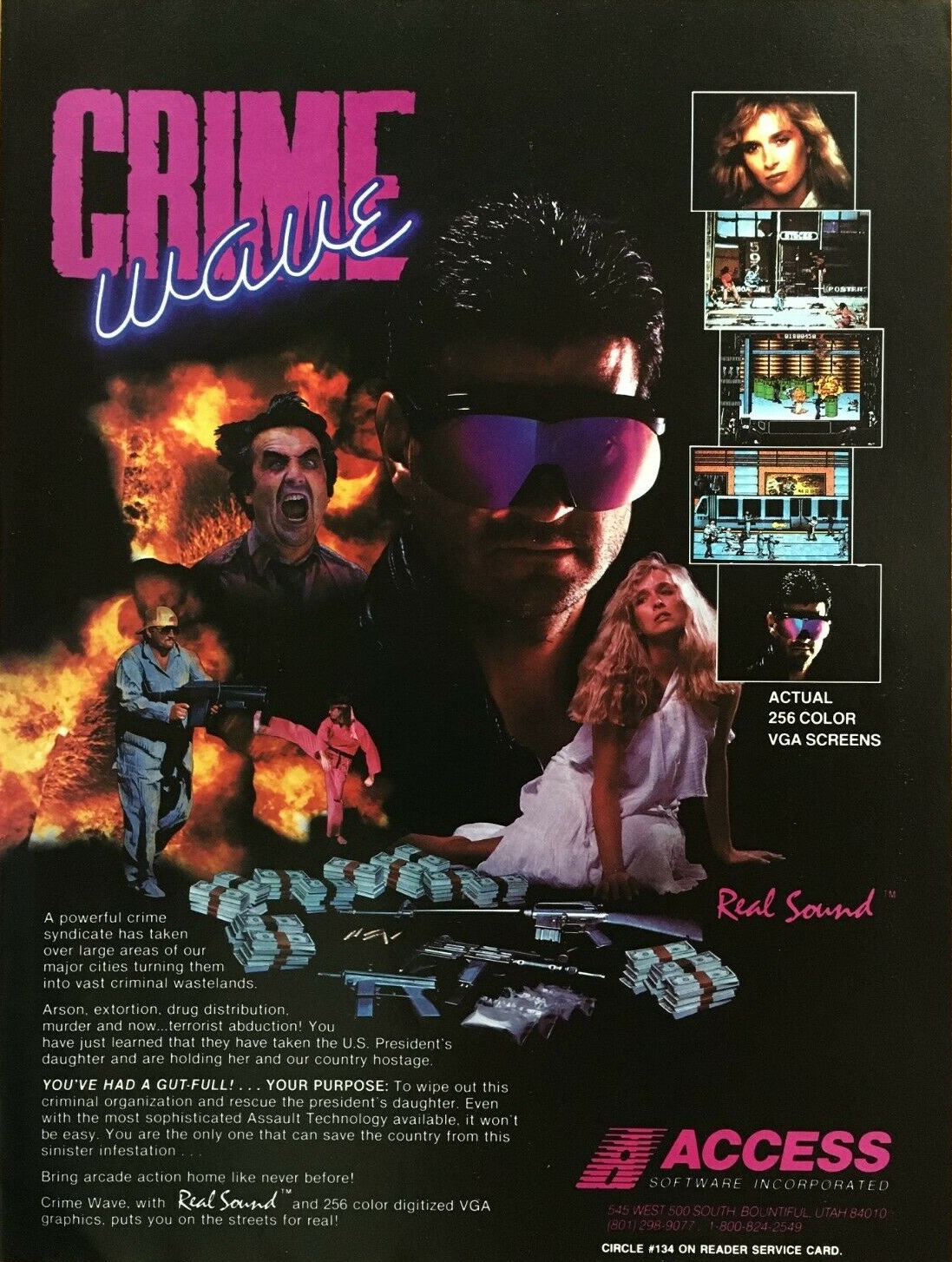 Crime Wave (video game, shooter, digitized sprites) reviews & ratings ...