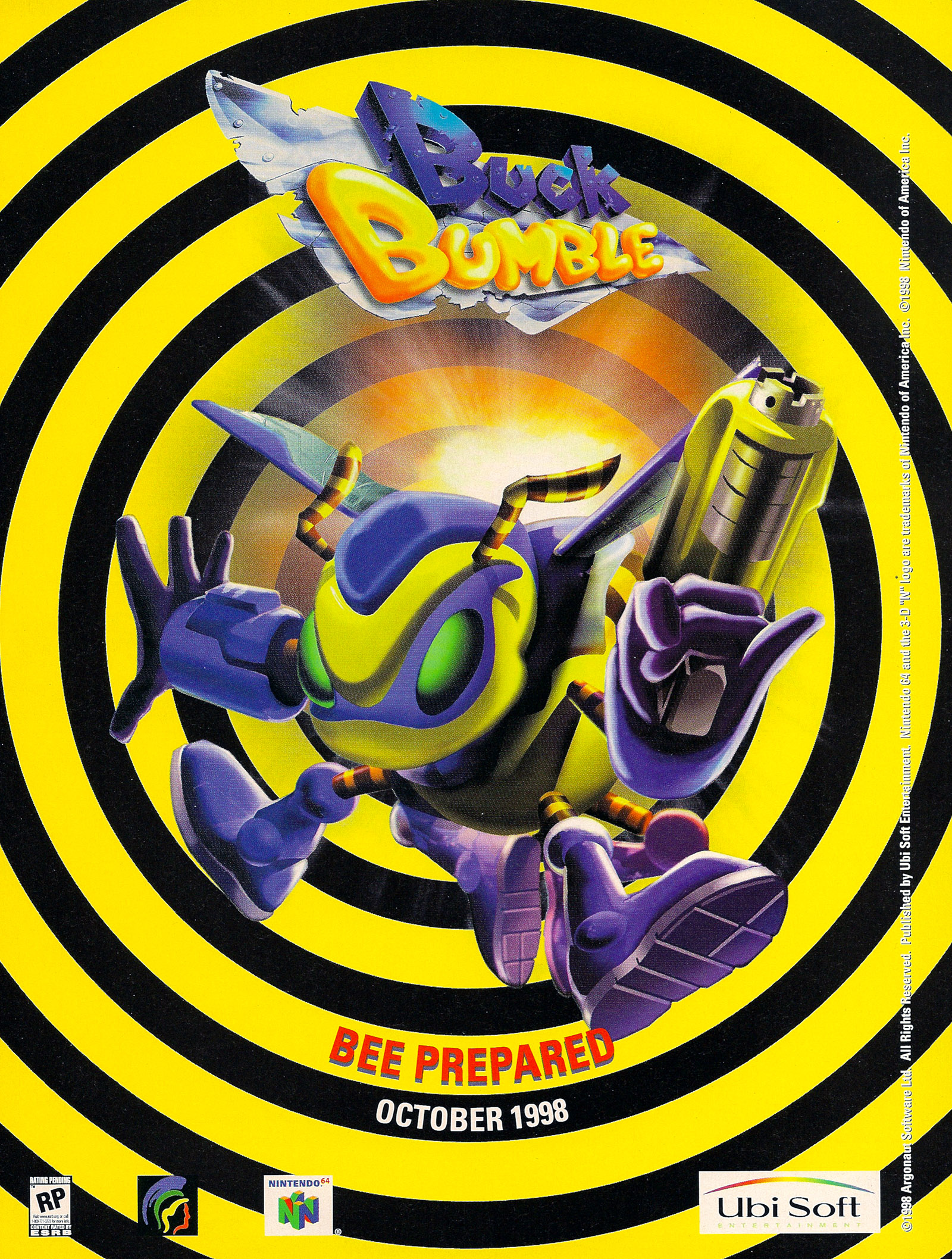 Buck Bumble (video game, third-person shooter, bug, flight combat ...