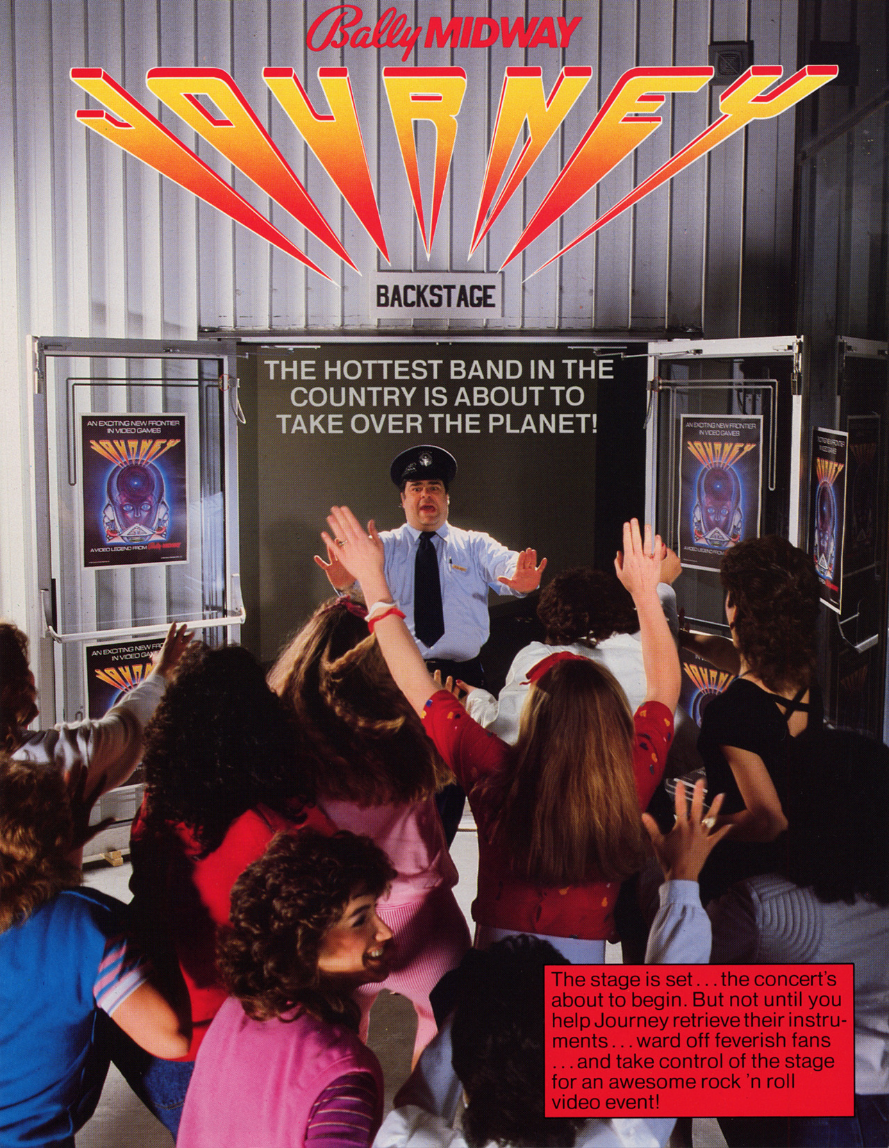 Journey (video game, digitized sprites, alien, arcade, surrealism ...