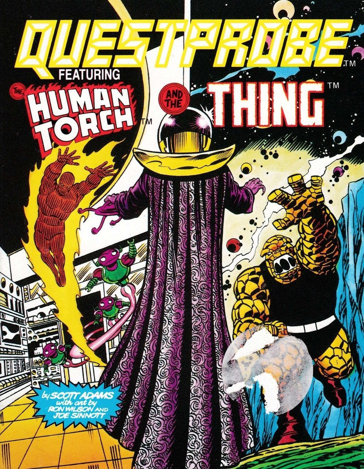 Questprobe Featuring the Human Torch and The Thing (video game, CPC ...