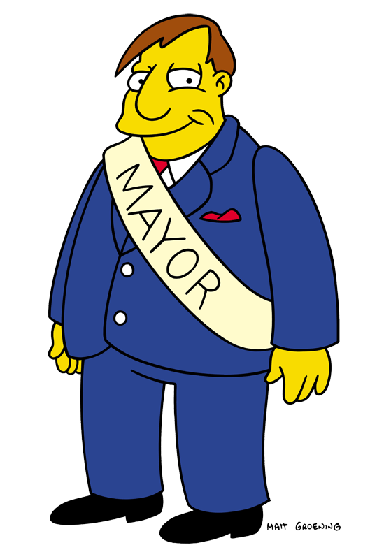 Mayor Quimby (character) - Glitchwave video games database
