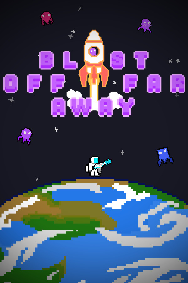 Blast Off Far Away (video game, run and gun, space, alien, high score ...