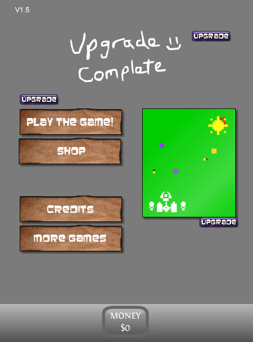 Upgrade Complete! (video game, scrolling shooter, upgrade, parody ...