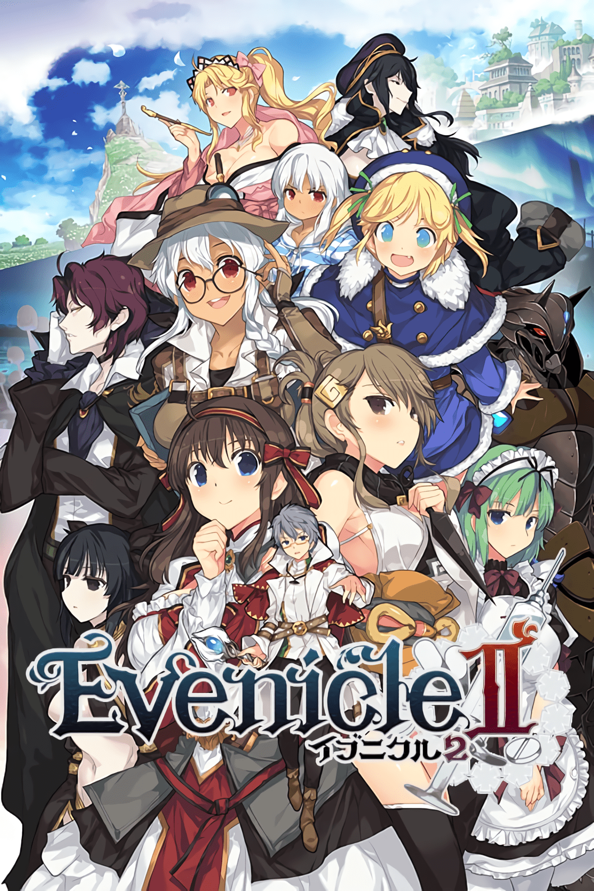 Evenicle II (video game, adult, turn-based RPG, JRPG, visual novel, ADV ...