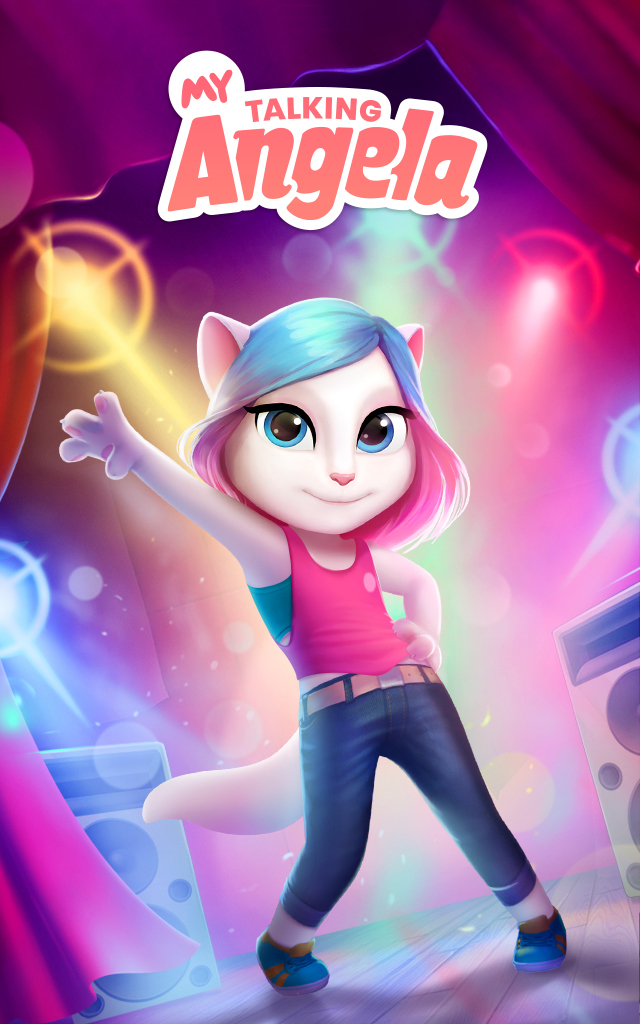My Talking Angela (video game, virtual pet, cats, comedy, dress up ...