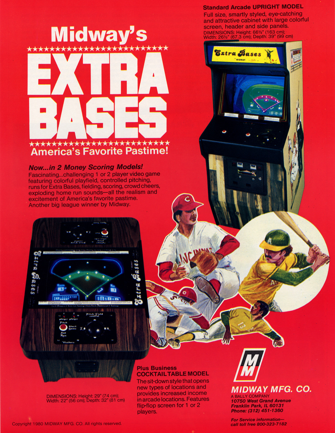Extra Bases (video game, Arcade, 1980) reviews & ratings - Glitchwave video games database