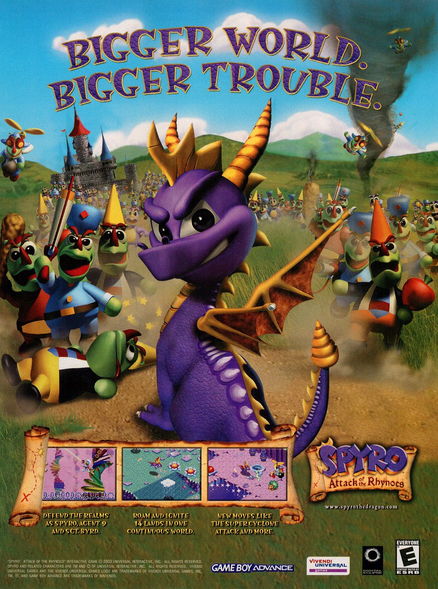 Spyro: Attack of the Rhynocs (video game, isometric platformer, fantasy ...