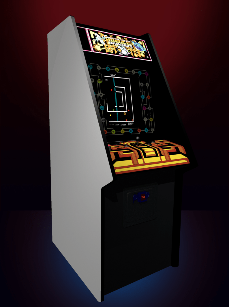 Maze Invaders (video game, multidirectional shooter, maze chase, top ...