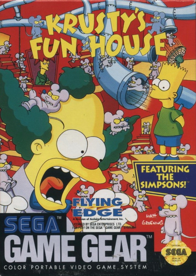 Krusty's Super Fun House (video game, Game Gear, 1993) reviews ...
