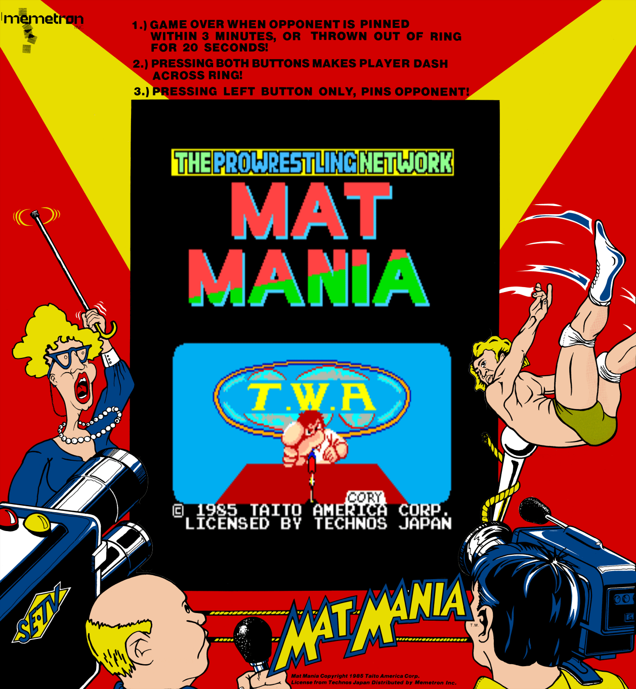 Exciting Hour - The Prowrestling Network (video game, Arcade, 1985 ...